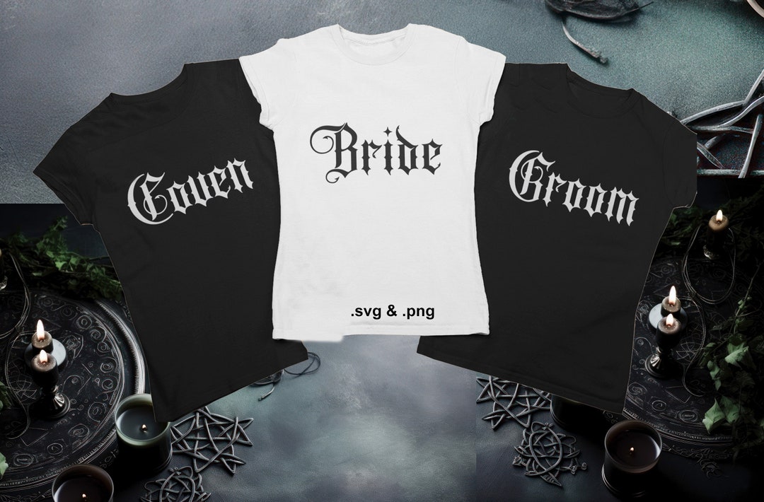 Witchy Bride Svg, Png, Groom Svg, Png, Coven Svg, Png Witchy ...
