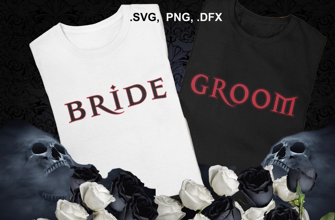 Goth Bride SVG, PNG, DFX and Groom Digital Download - Etsy