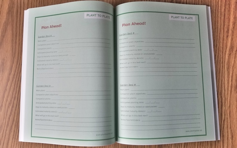 Garden Planner Journal, Companion Planting Guide - Etsy