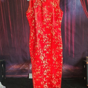 Stunning Red Satin Cheongsam - Etsy
