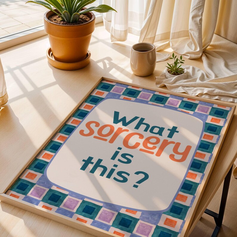 What Sorcery is This Meme Poster: Funny Gen Z Dorm Decor (digital ...