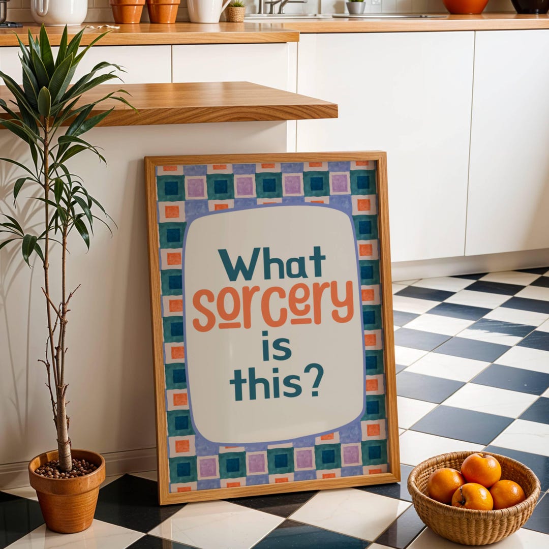 What Sorcery is This Meme Poster: Funny Gen Z Dorm Decor (digital ...
