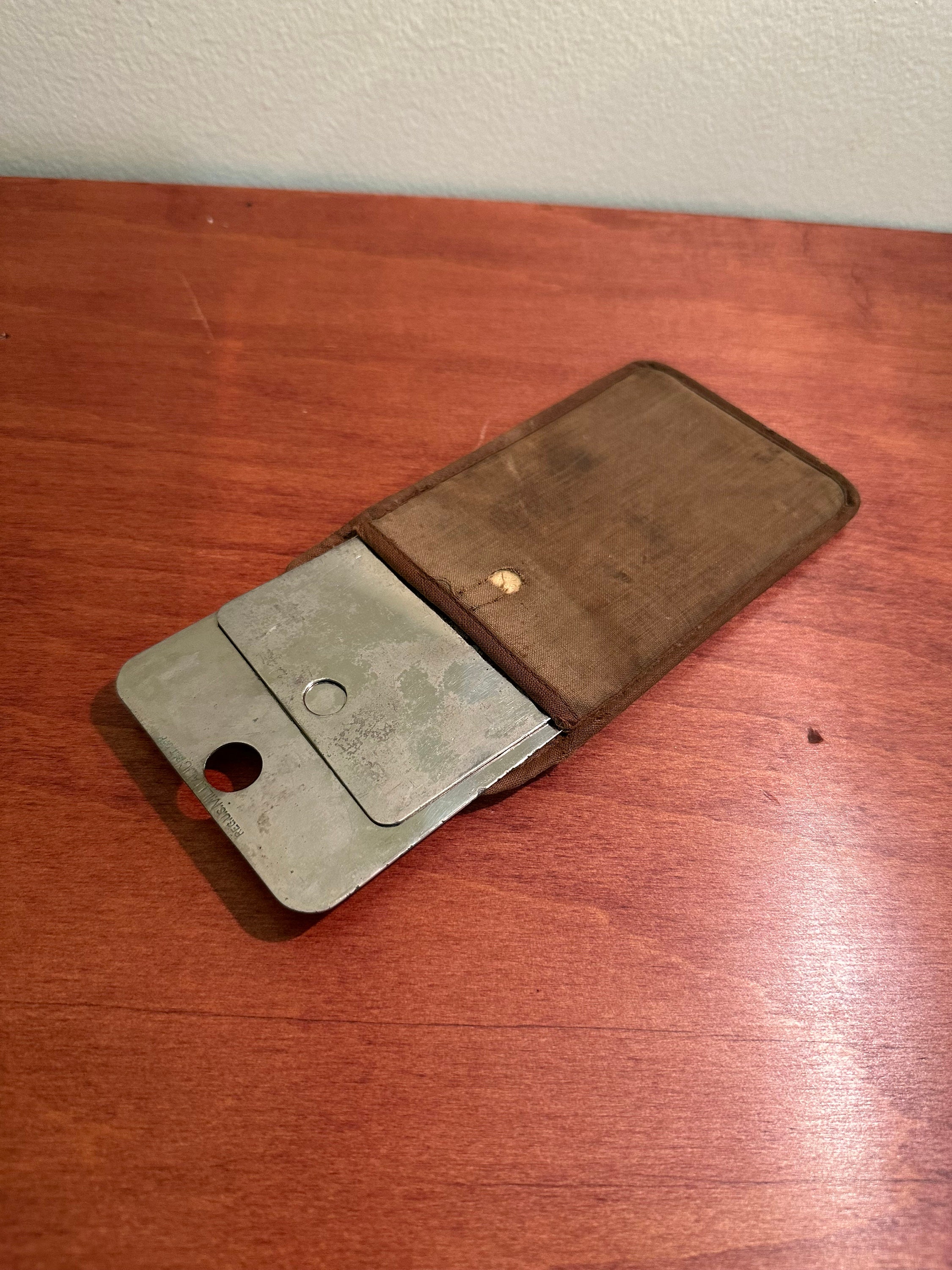 Vintage WWII Set of 2 Military Signal / Shave Mirrors With - Etsy