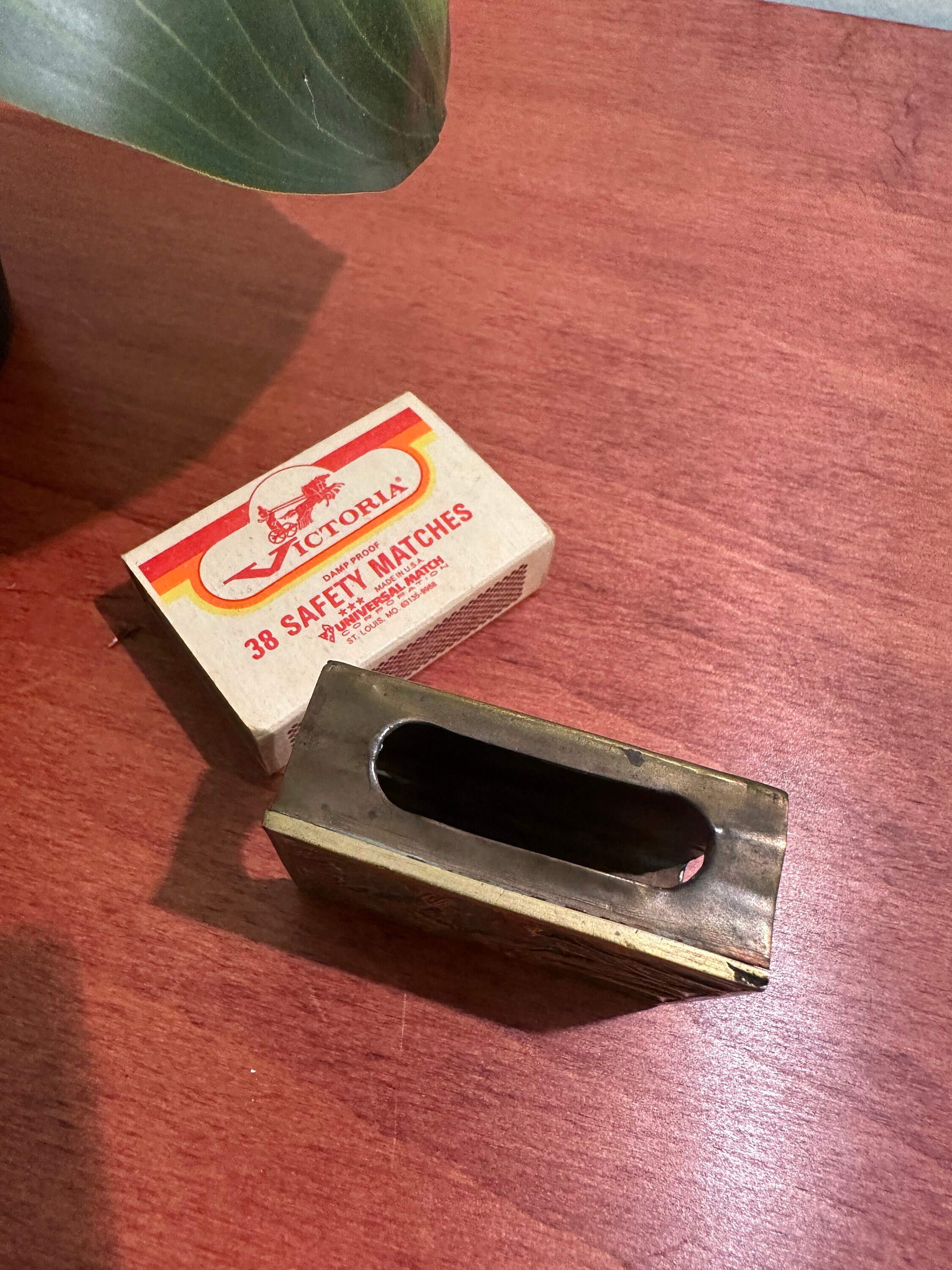 Early 1900s Solid Brass Match Box Cover Case W/ Pair of Matching ...