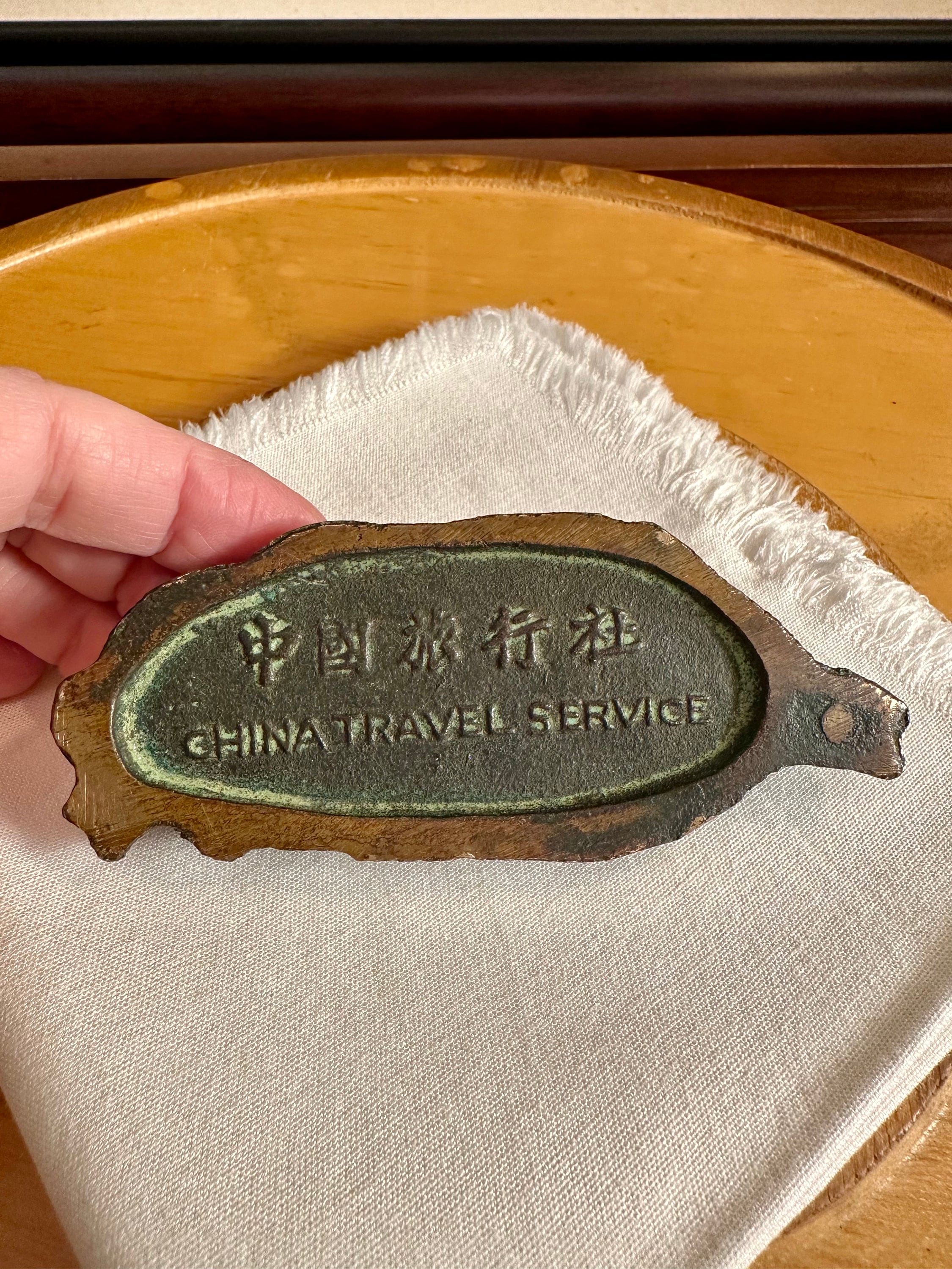 Vintage 1950s 3D Map of Taiwan Brass Metal Paperweight, China Travel ...