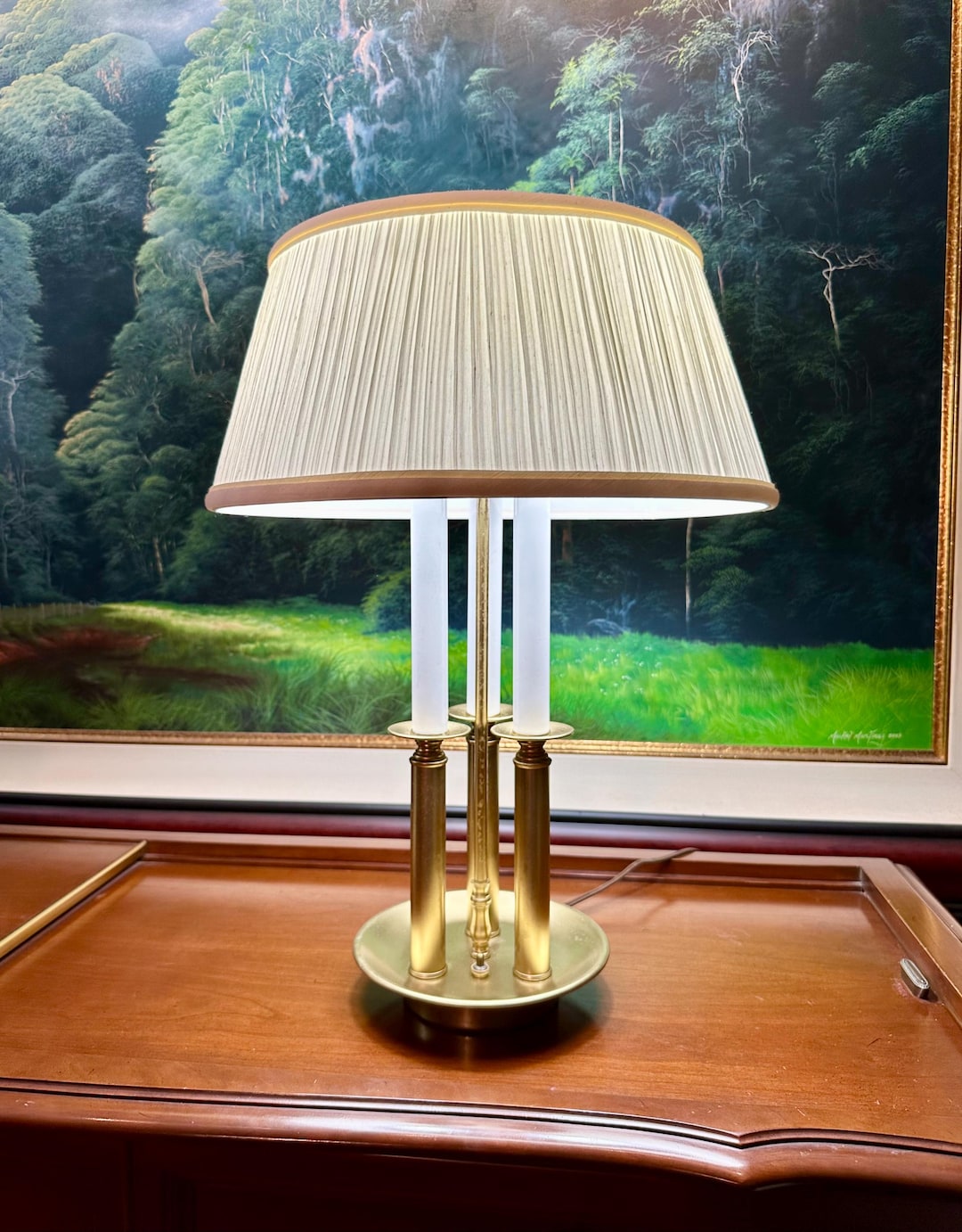 Vintage Heyco Brass Bouillotte Lamp: Hollywood Regency Accent Light - Etsy