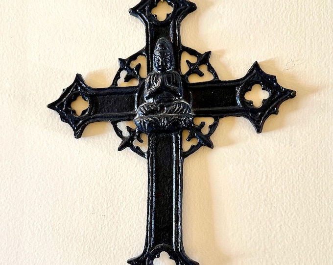 Vintage Japanese Hidden Christian Buddha Cross, Solid Brass Replica ...