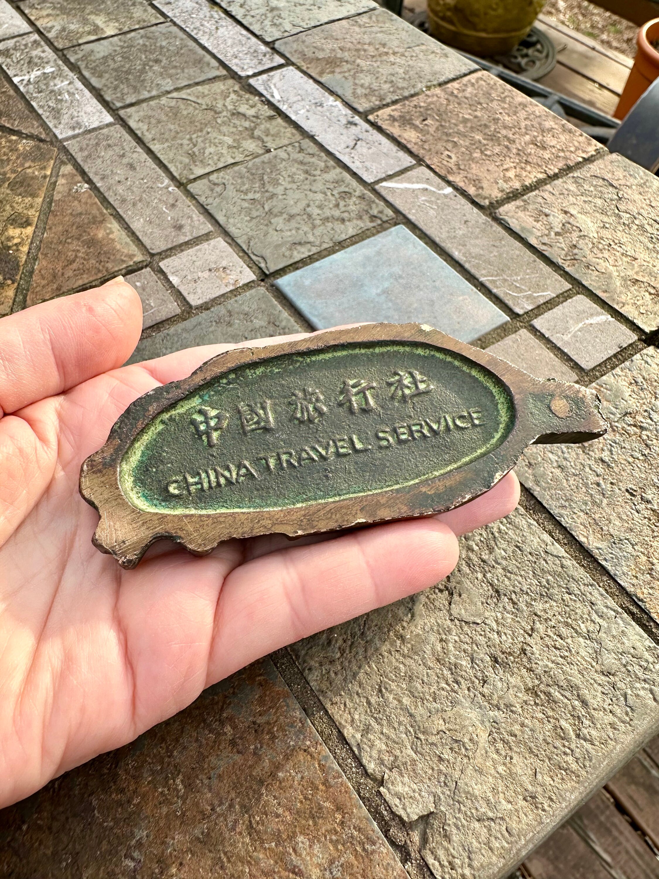 Vintage 1950s 3D Map of Taiwan Brass Metal Paperweight, China Travel ...