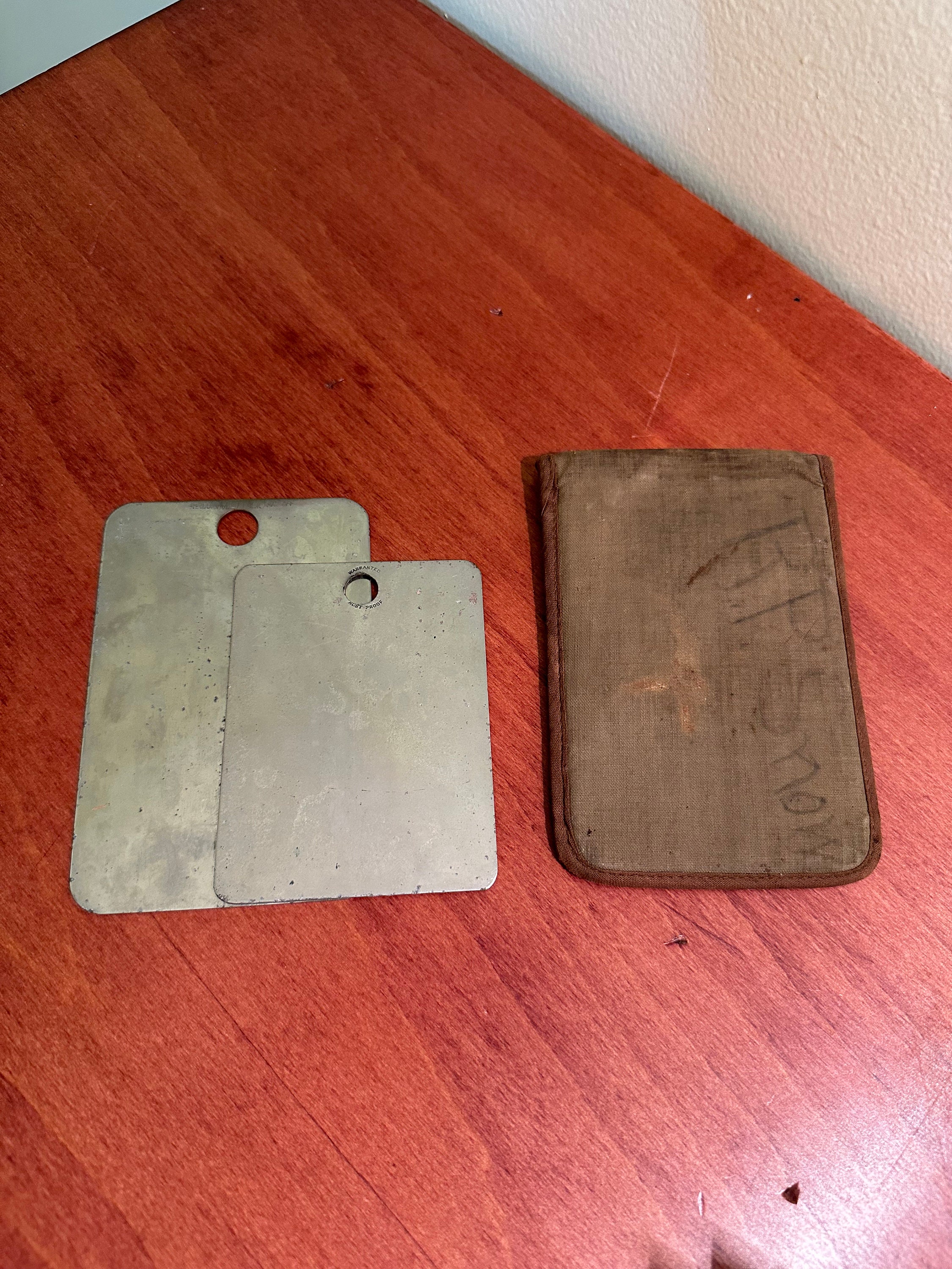 Vintage WWII Set of 2 Military Signal / Shave Mirrors With - Etsy