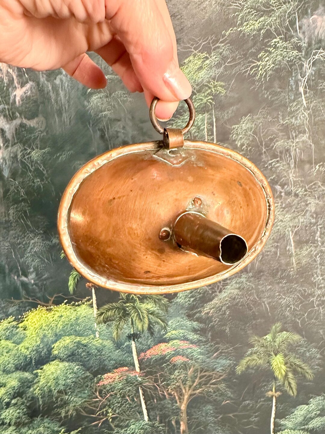 Antique Copper Funnel in Oval Shape, Early Century Sweden, Country ...