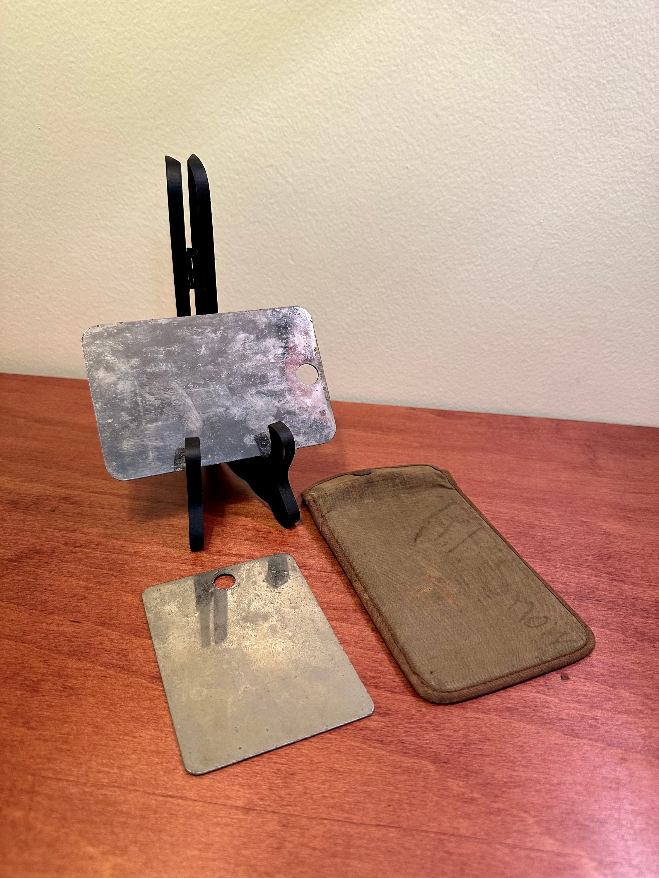 Vintage WWII Set of 2 Military Signal / Shave Mirrors With - Etsy