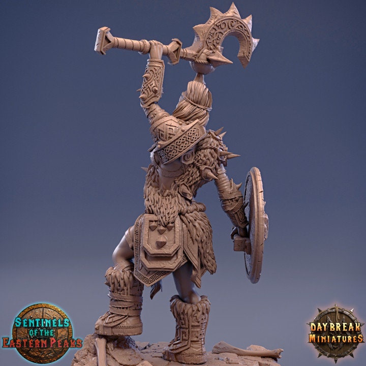 Highlander/human Miniature I 3D Printed I 32mm Scale I Medium Sized D&D ...
