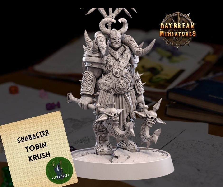 Highlander/human Miniature I 3D Printed I 32mm Scale I Medium Sized D&D ...