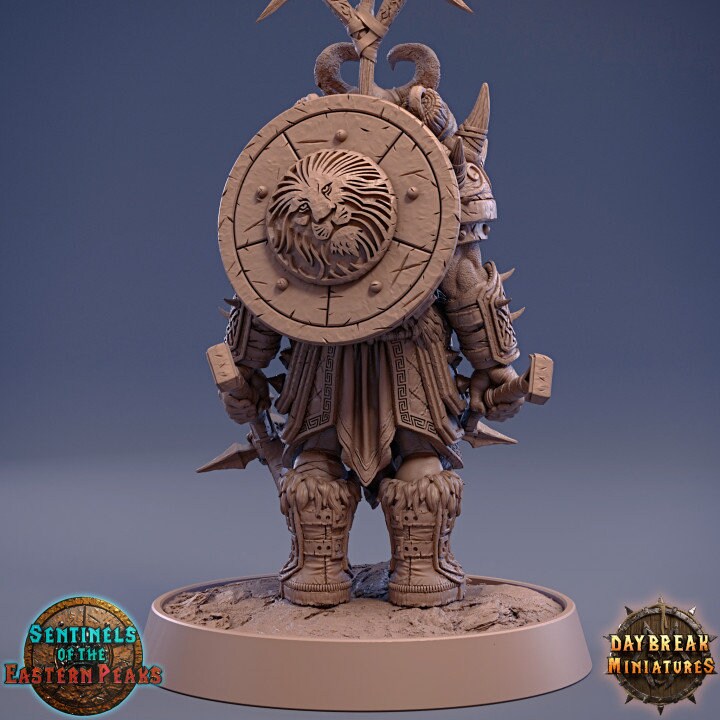 Highlander/human Miniature I 3D Printed I 32mm Scale I Medium Sized D&D ...