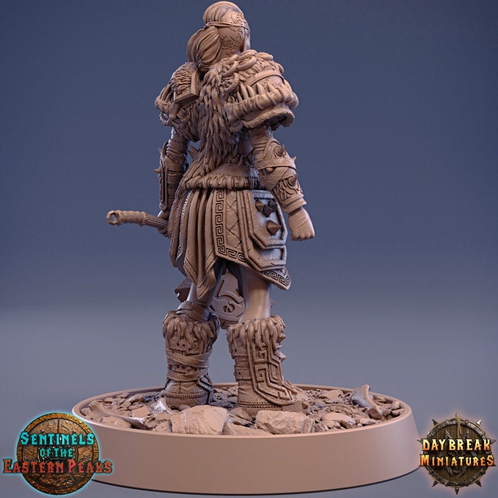 Highlander/human Miniature I 3D Printed I 32mm Scale I Medium Sized D&D ...