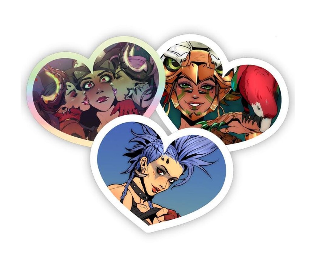 Overwatch Heart Sticker Junker Queen Sticker Cute Mercy Sticker Cute ...