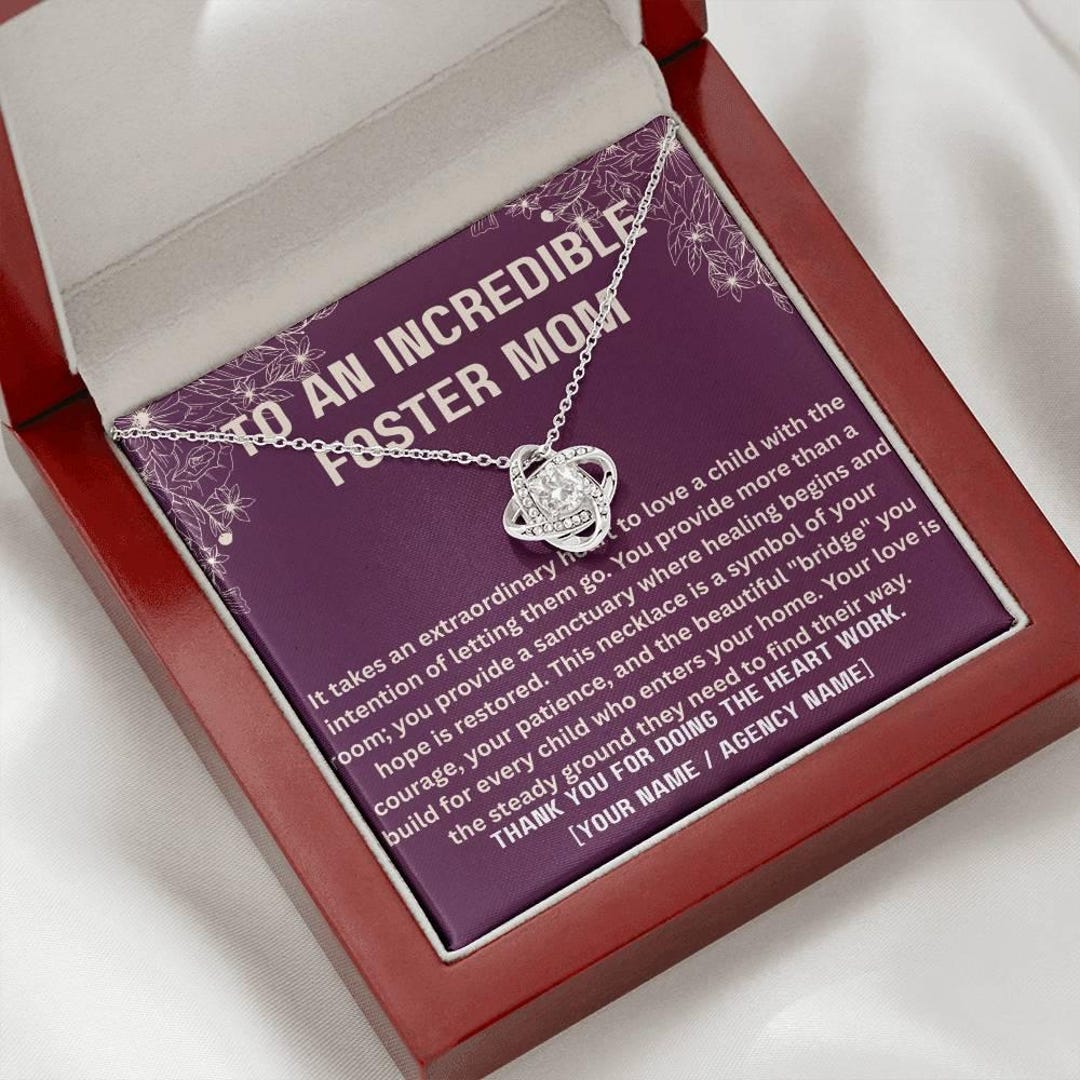 Foster Mom Appreciation Gift Foster Parent Gift Necklace to My Favorite ...