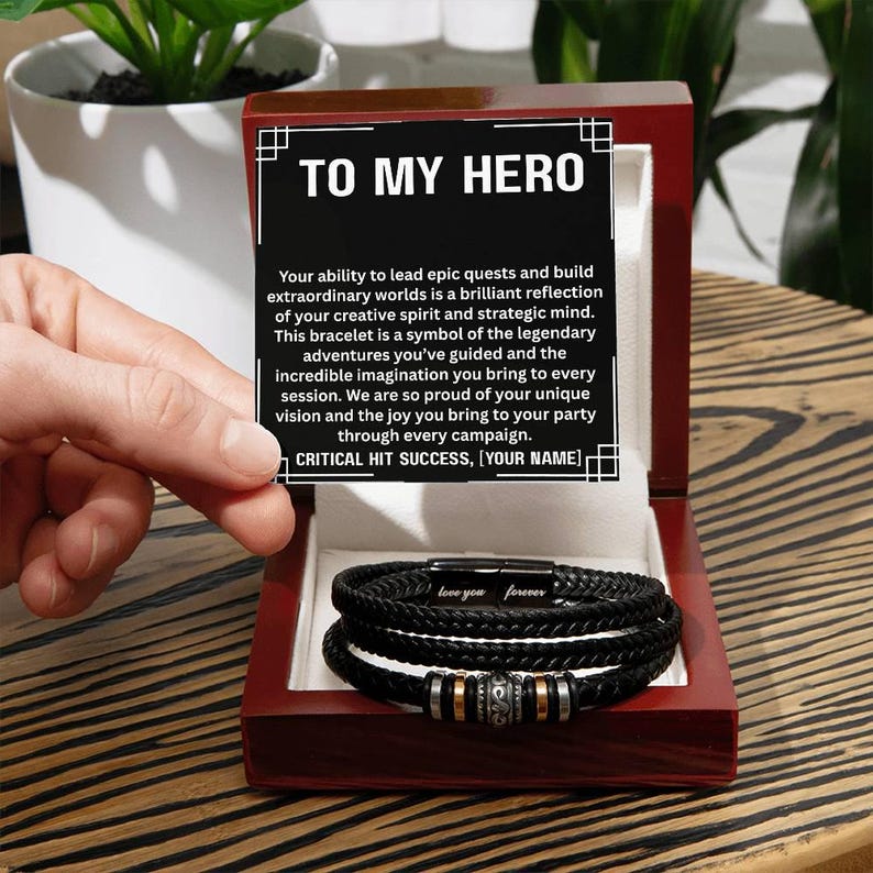 DND Gamer Bracelet 2026 to an Amazing Man Tabletop RPG Jewelry Dungeon ...