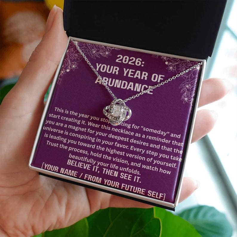 2026 Manifestation Necklace Future Self Gift Vision Board Jewelry for ...