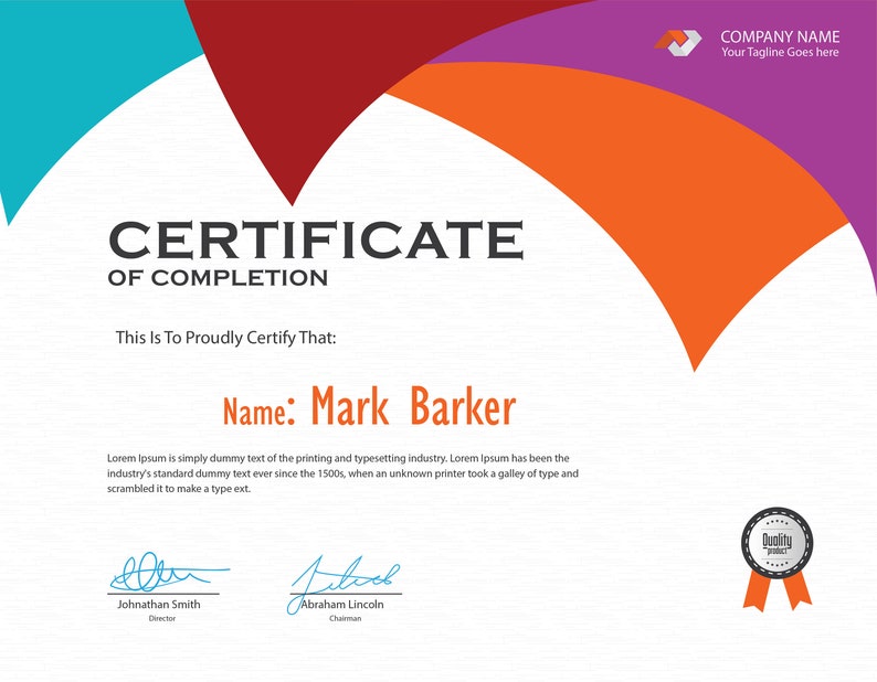 100 Modern Editable Certificate Templates Bundle Pack, Printable Award ...