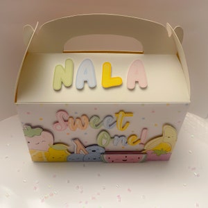 Sweet One Gable Boxes, Party Favors, Sweets Favor Boxes, Sweets, Fruits ...