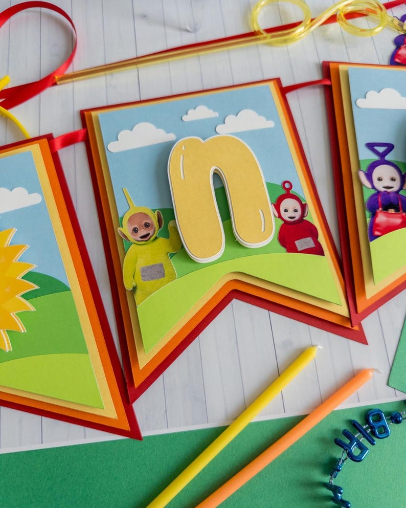 Teletubbies High Chair Banner - Etsy