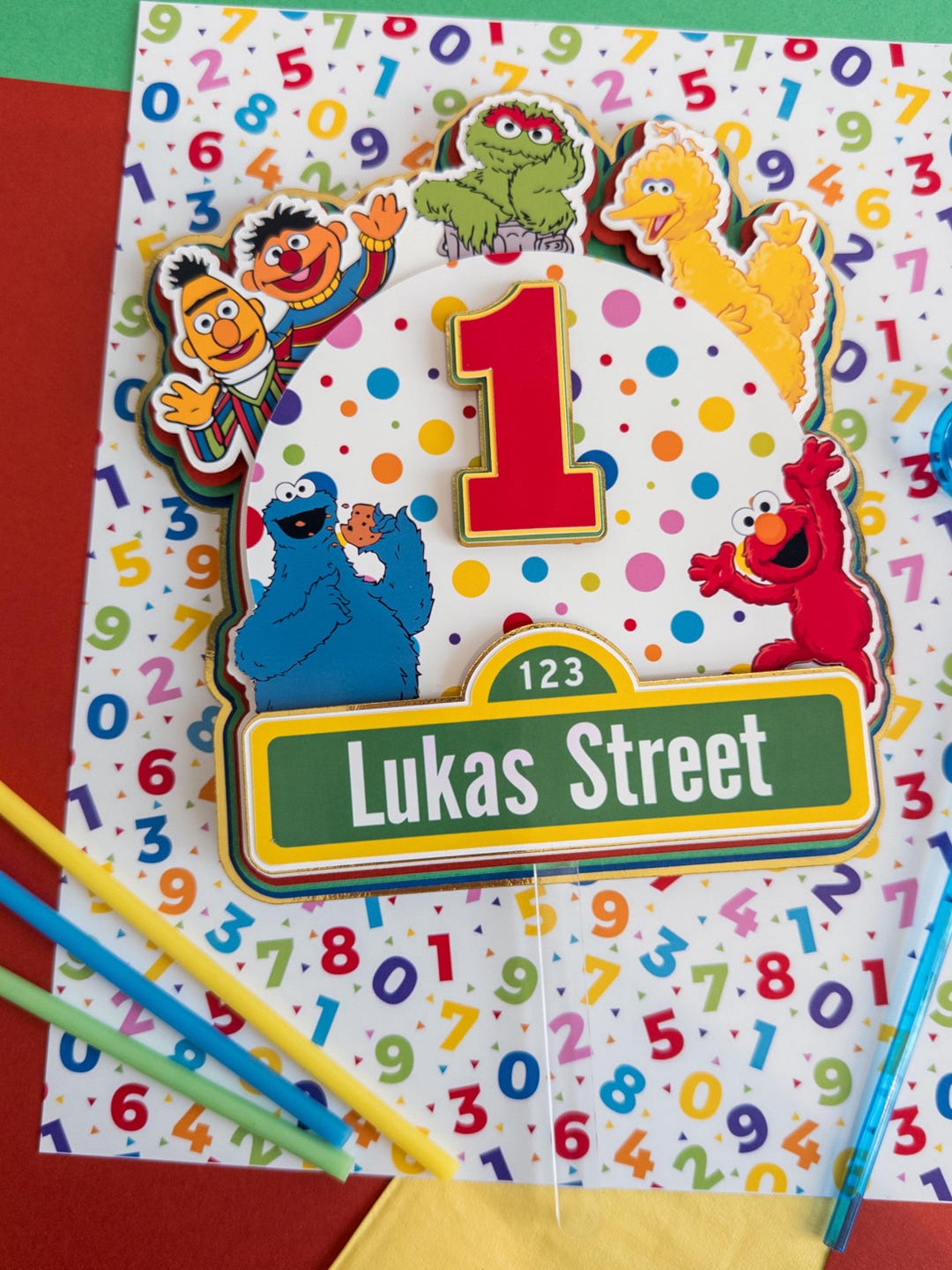 Sesame Street Cake Topper - Etsy