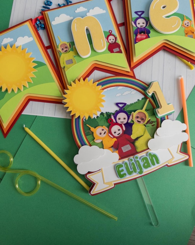 Teletubbies Cake Topper: Handmade Birthday Party Decoration - Etsy