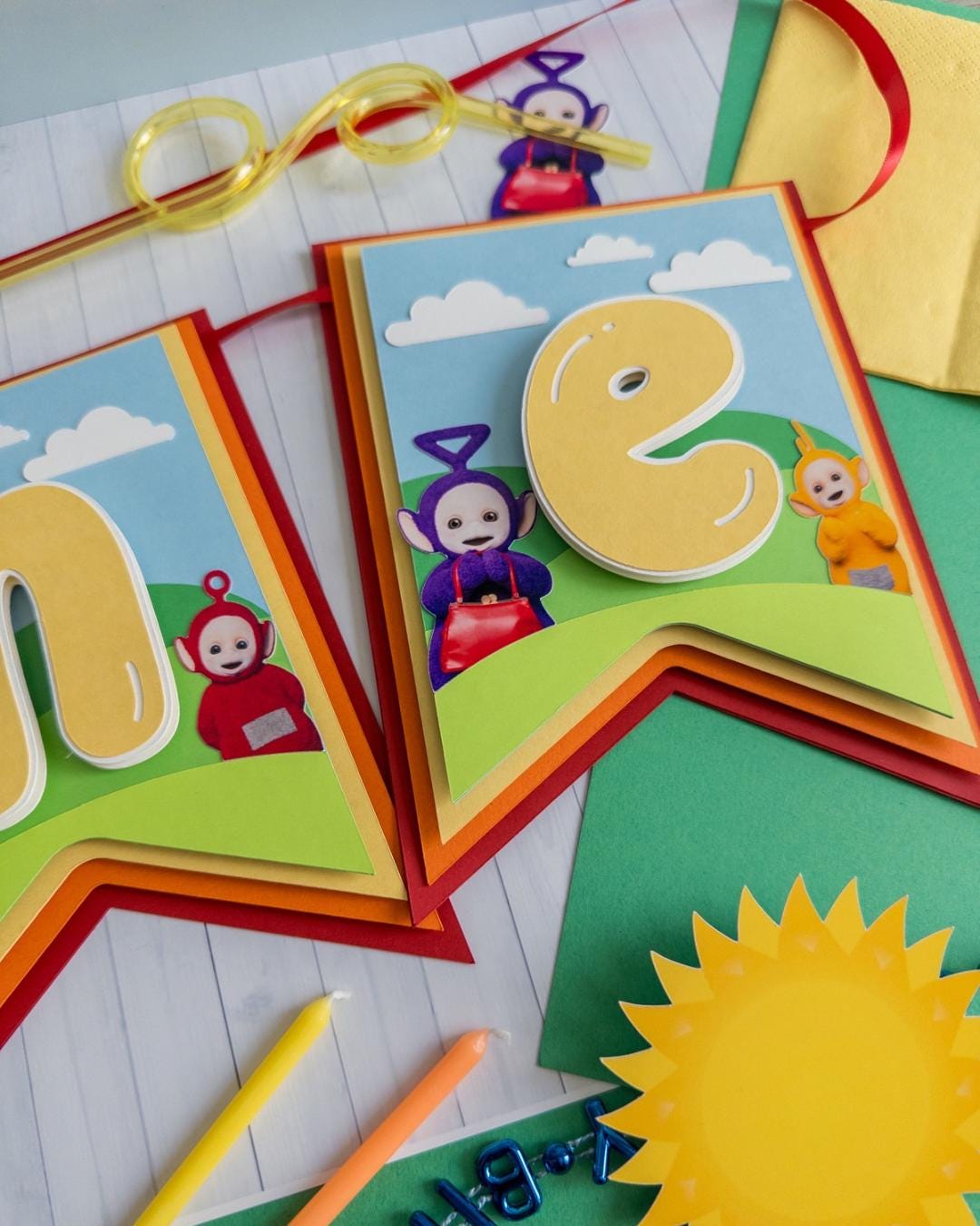 Teletubbies High Chair Banner - Etsy