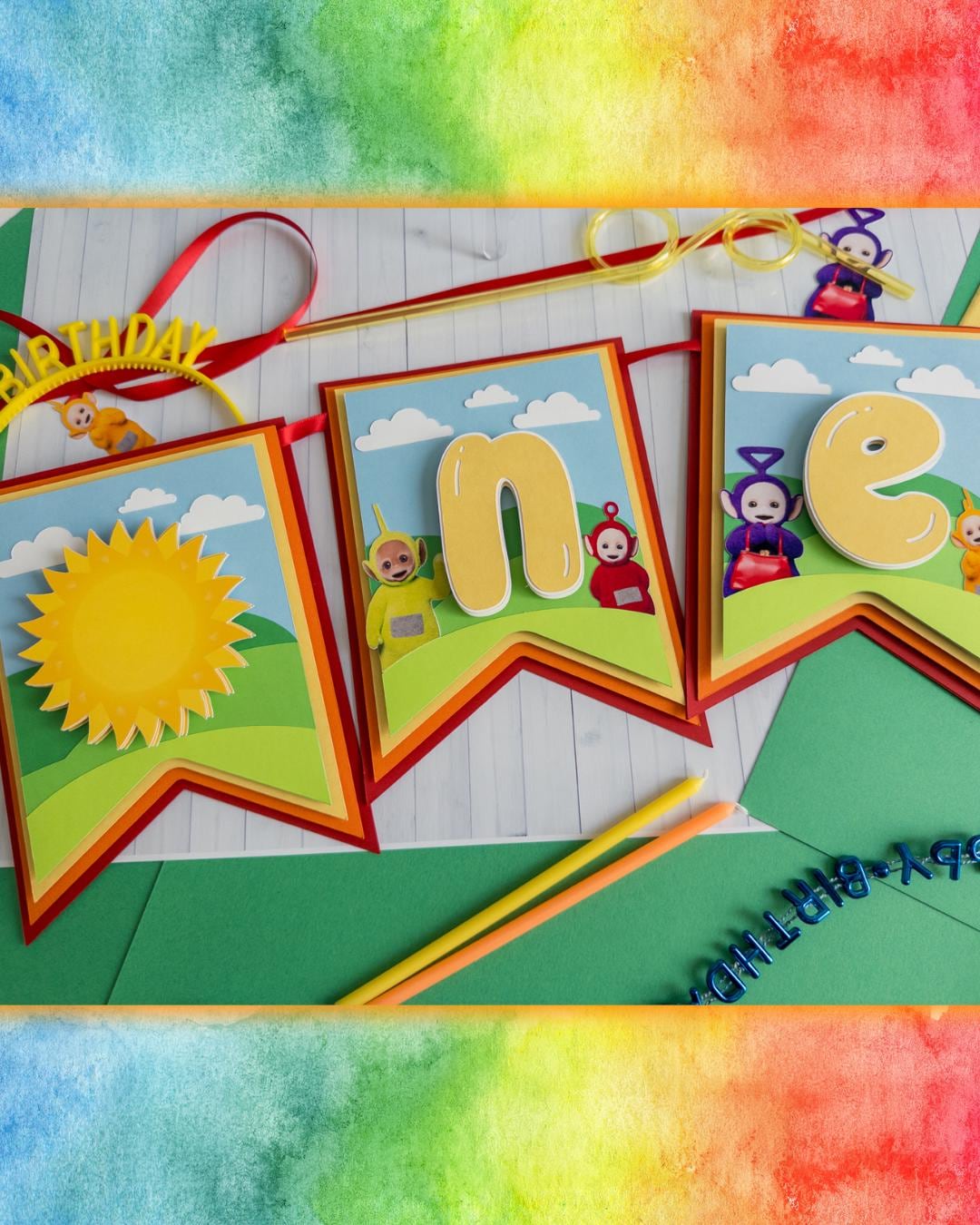 Teletubbies High Chair Banner - Etsy