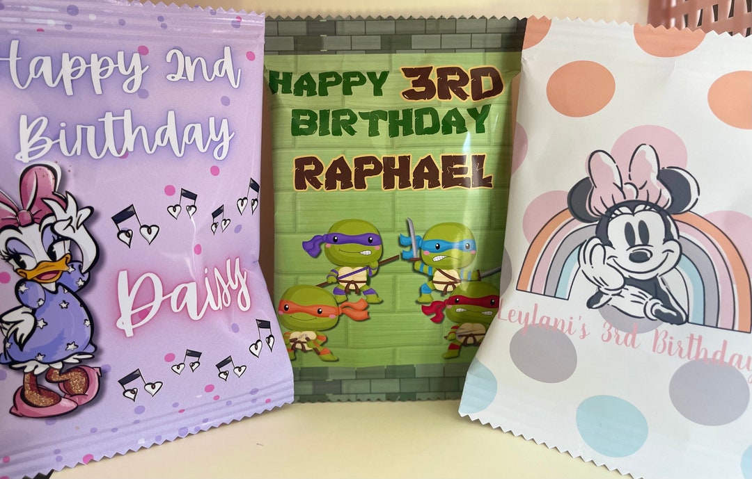 Customized Chip Bags, Customized Party Favor Bundle, Chip Bags, Chip ...