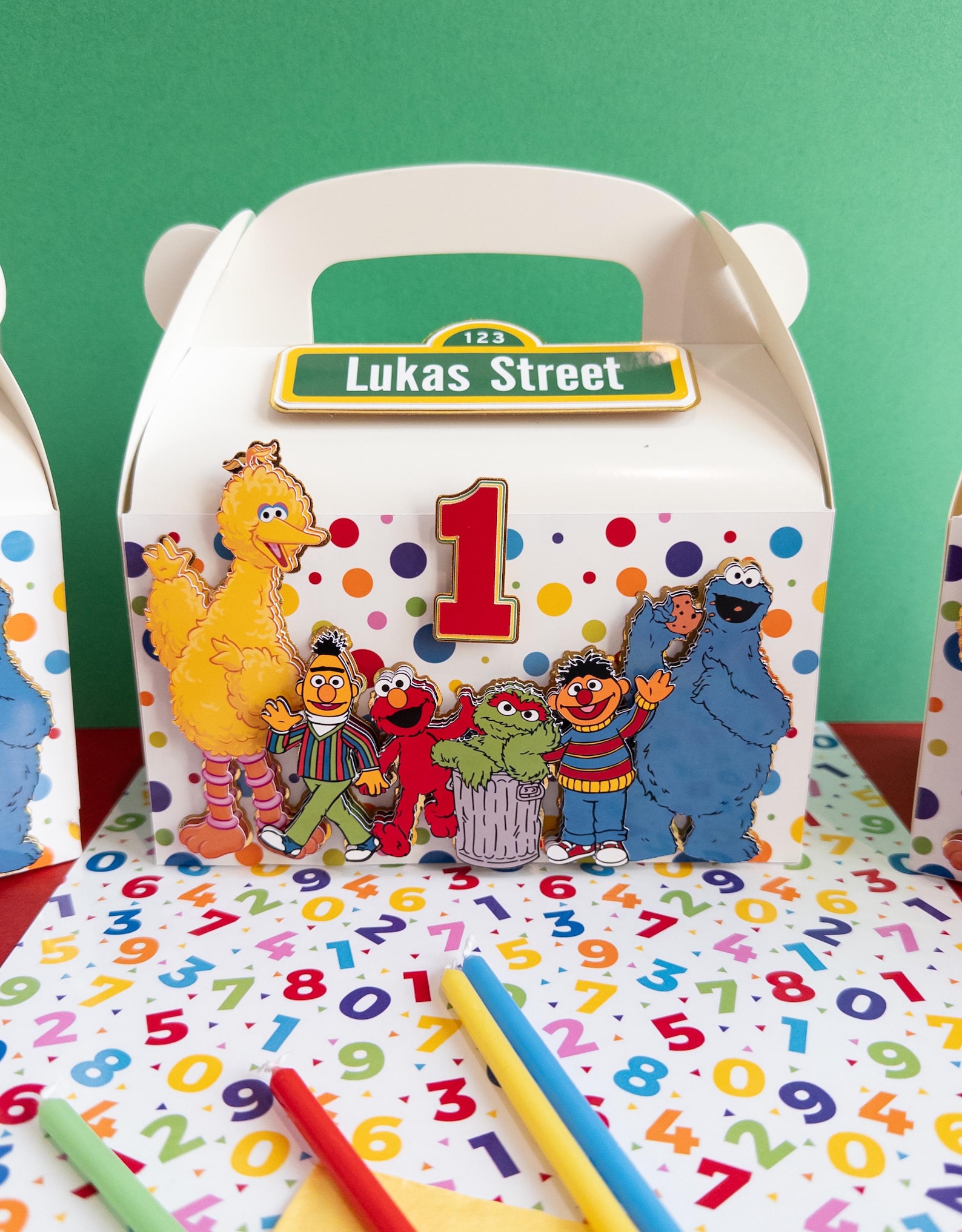 Sesame Monsters Favor Boxes: Colorful Party Goodie Boxes - Etsy