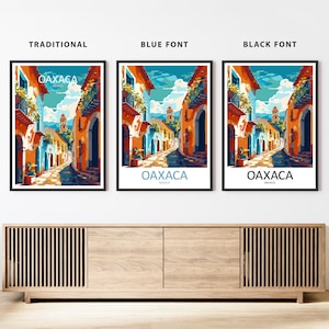 Oaxaca Travel Print Wall Decor Wall Art Oaxaca Wall Hanging Home Décor ...