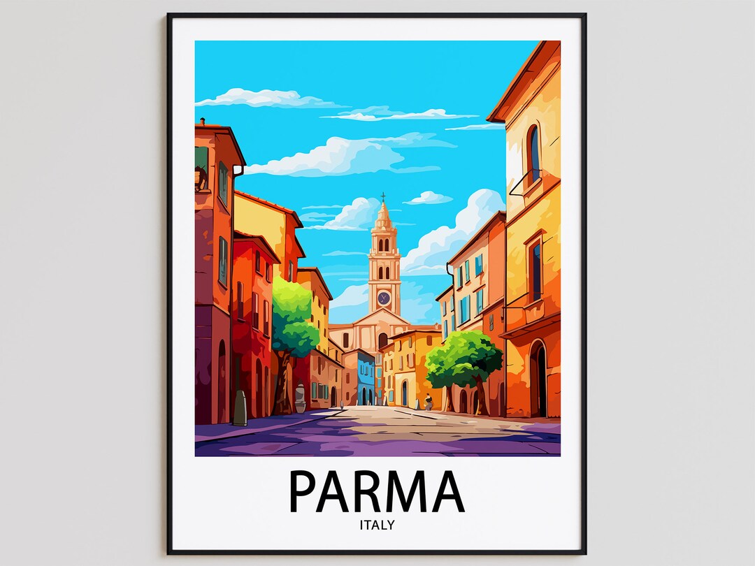 Parma Travel Poster Parma Print Italy Art Print Parma Gift Parma Wall ...