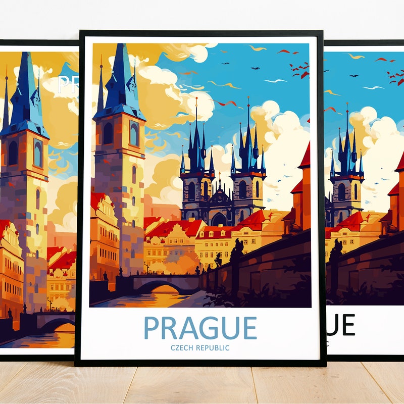 Prague Poster - Etsy