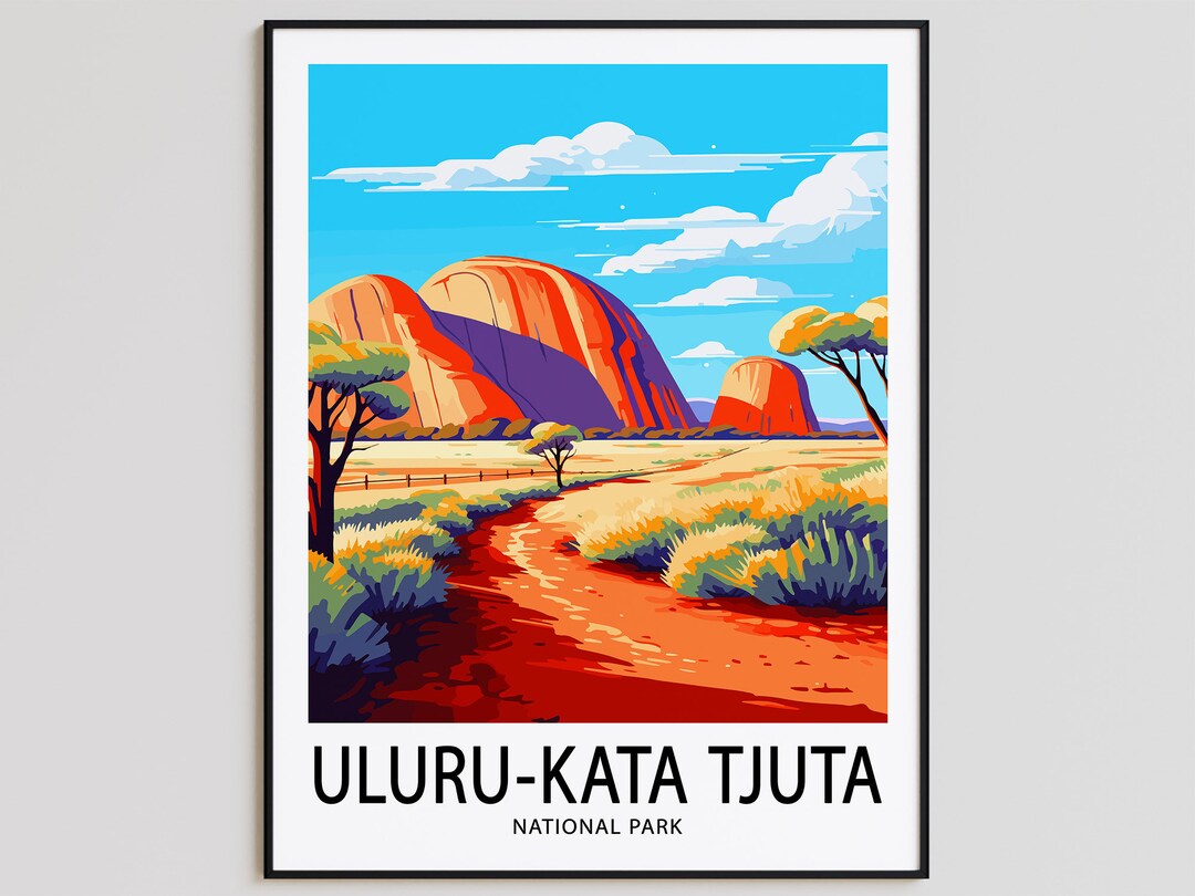 Uluru-kata Tjuta Travel Poster Uluru-kata Tjuta Print National - Etsy