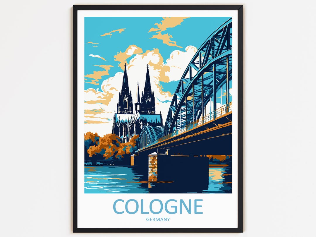 Cologne Travel Print Wall Decor Wall Art Cologne Wall Hanging Home ...