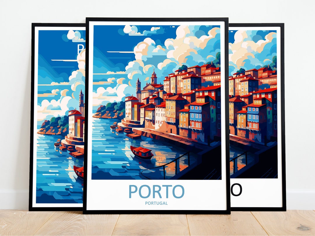 Porto Travel Print Art Porto Poster Portugal Wall Art Decor Porto Gift ...