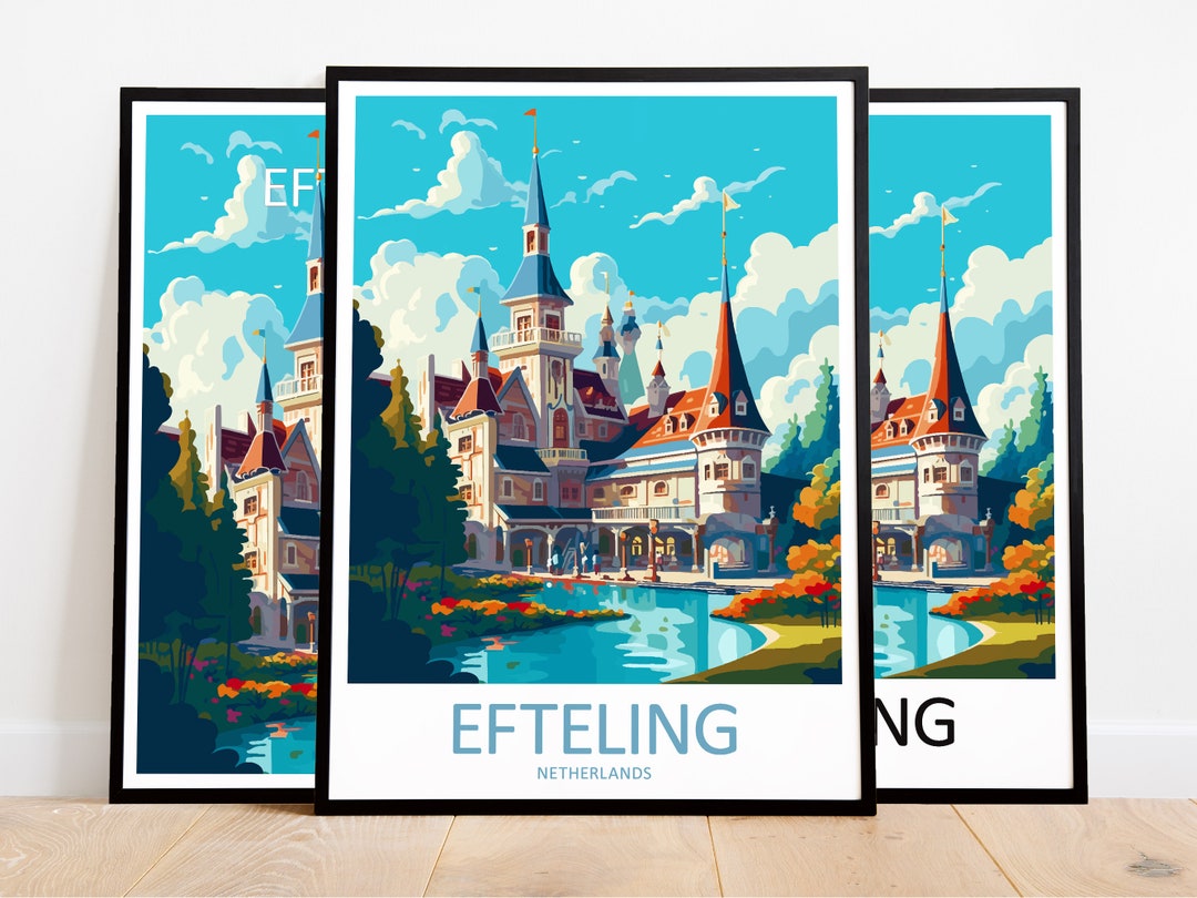 Efteling Travel Print Art Efteling Poster Netherlands Wall Art Decor ...