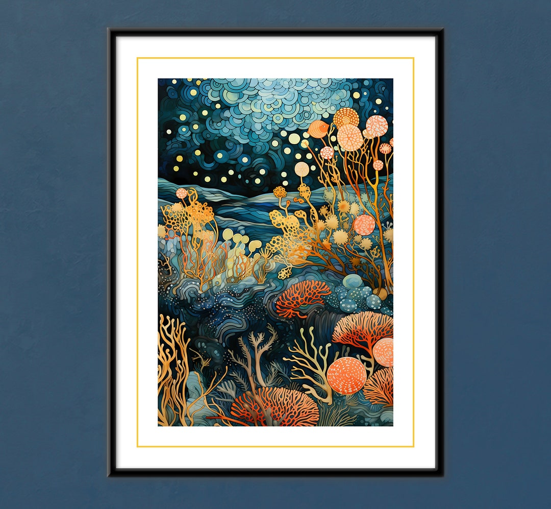 Corals | Sealife Print | Ocean Life | Wallart | Gallery | Set | Poster ...