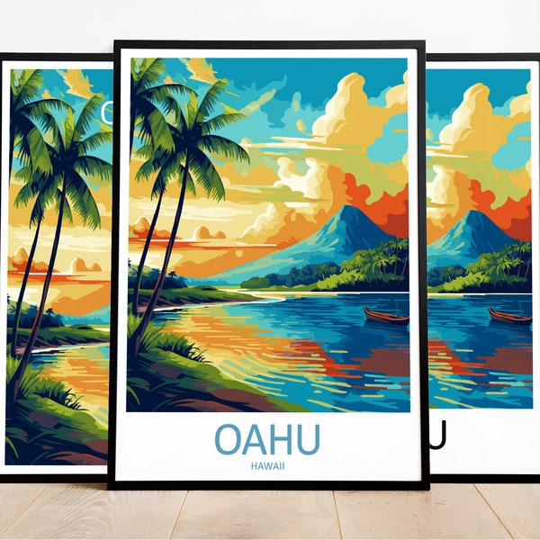 Travel Poster Hawaii - Etsy