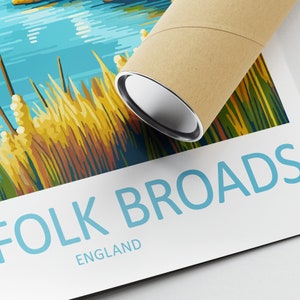 Norfolk Broads Travel Print Wall Decor Wall Art Norfolk Broads Wall ...