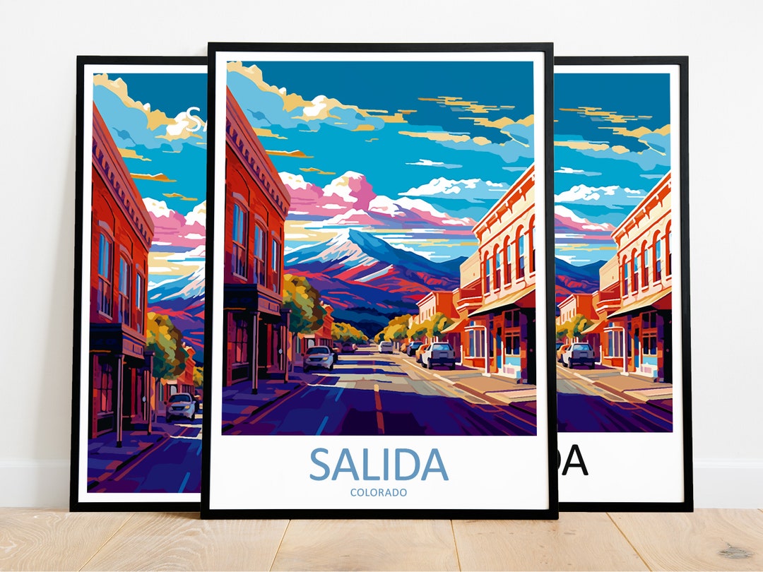 Salida Travel Print Art Salida Poster Colorado Wall Art Decor Salida ...