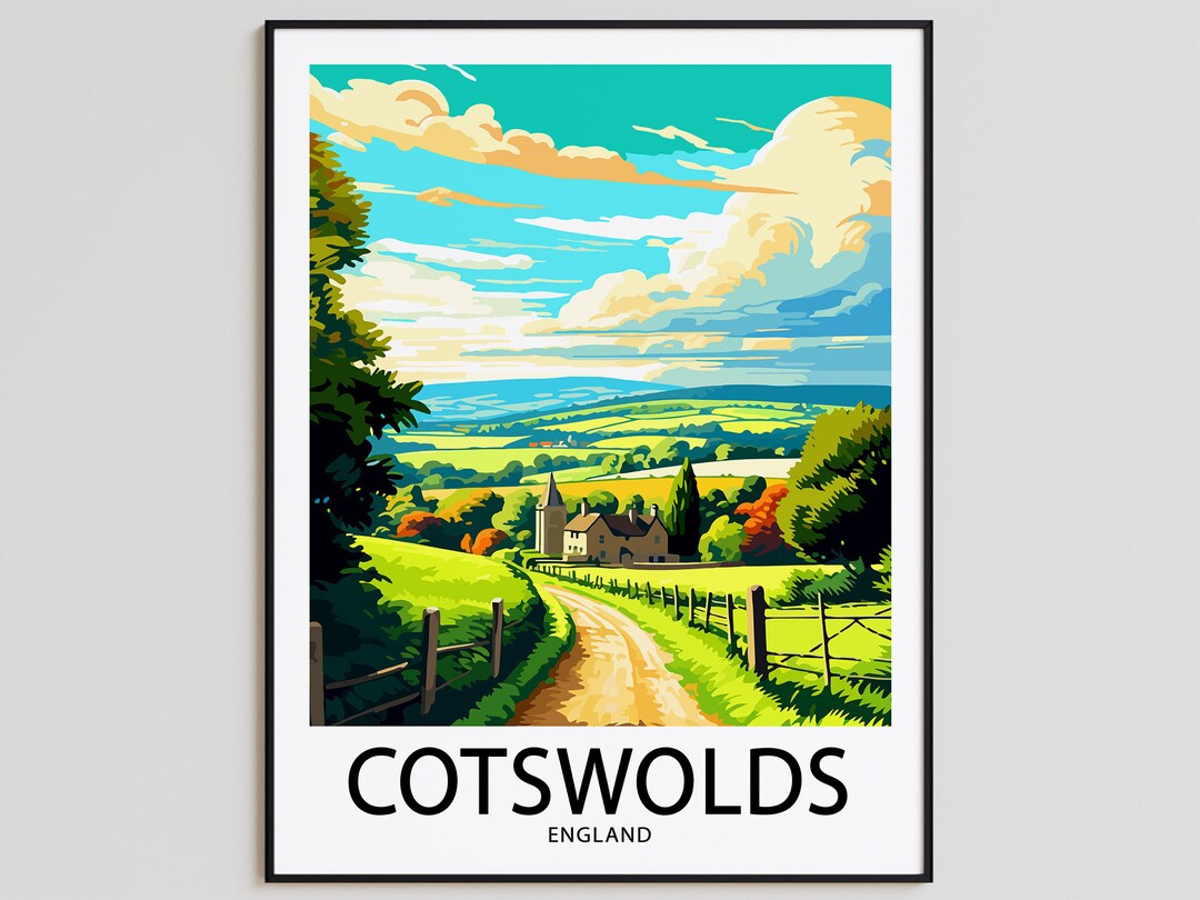 Cotswolds Travel Poster Cotswolds Print England Art Print Cotswolds ... Cotswolds Travel Poster Cotswolds Print England Art Print Cotswolds ...