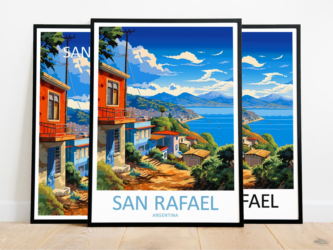 San Rafael Travel Print Art San Rafael Poster Argentina Wall Art Decor ...