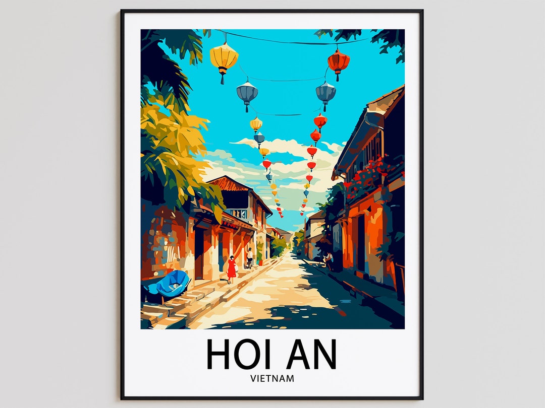 Hoi an Travel Poster Hoi an Print Vietnam Art Print Hoi an Gift Hoi an ...
