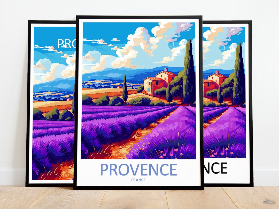Provence Travel Print Art Provence Poster France Wall Art Decor ...