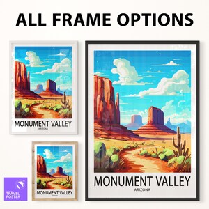 Monument Valley Travel Poster Monument Valley Print Arizona Art Print ...