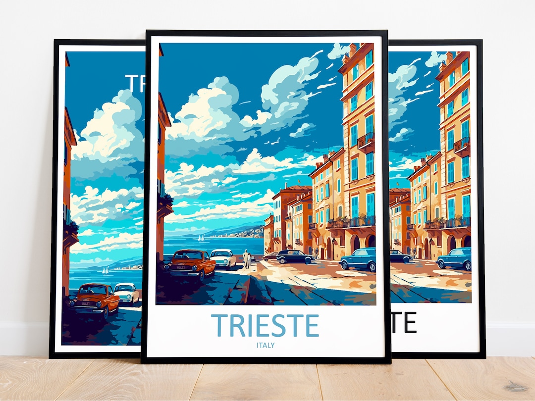 Trieste Travel Print Art Trieste Poster Italy Wall Art Decor Trieste Gift Trieste Artwork ...