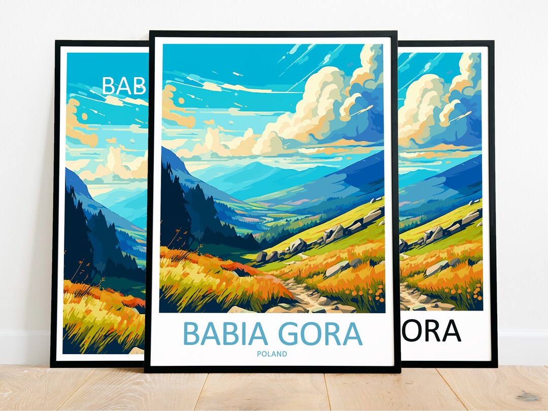 Babia Gora Travel Print Art Babia Gora Poster Poland Wall Art Decor ...